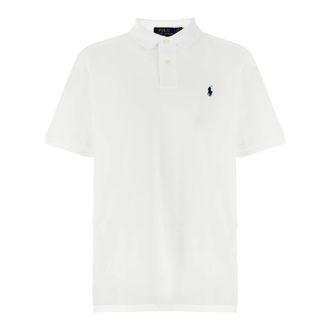 Polo Ralph Lauren Piqu&eacute; Poloshirt - - Tops - Herren - Wei&szlig; - XL