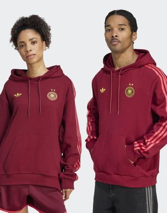 adidas Originals Allemagne - Sweat à capuche - Bordeaux équipe 2-Rouge