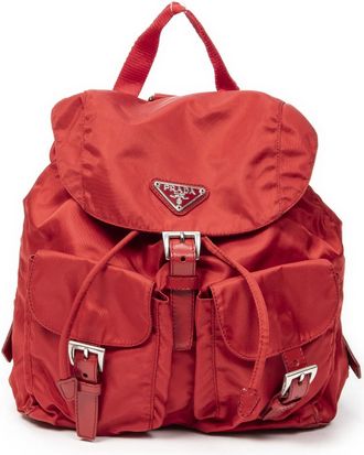 Prada Crossbody Bags - Small Drawstring Backpack - Gr. unisize - in Rot - f&uuml;r Damen