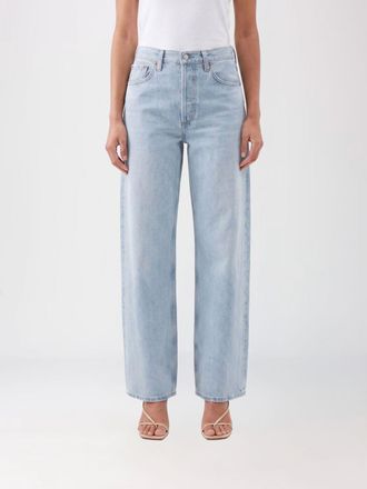 A Gold E Jean large Arc taille haute en denim
