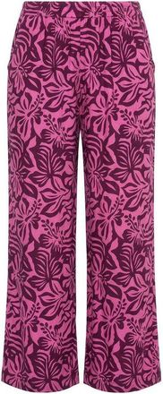 STUDIO UNTOLD Schlupfhose Hose Wide Legs Flower-Print Elastikbund
