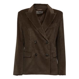 Max Mara Doppelreihiger Blazer - - Jackets - Damen - Braun - S