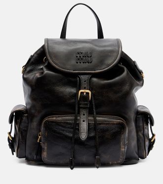 Miu Miu Rucksack aus Leder