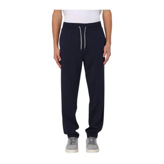 Brunello Cucinelli Homme, Pantalons, Bleu, Taille: L Joggers d&eacute;contract&eacute;s noirs