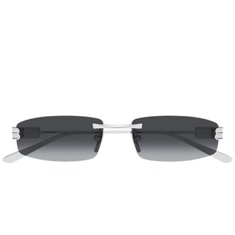 Balenciaga Rechteckige Sonnenbrille - - Accessories - unisex - Grau - 57 MM