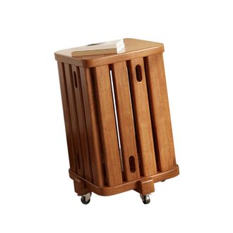 Generic Runde tragbare 4-in-1-Barhocker, stapelbare Massivholzhocker, platzsparend, for Nachttisch, Sofa, Beistelltisch, Schlafzimmer, Computerr&auml;ume(Color 1)