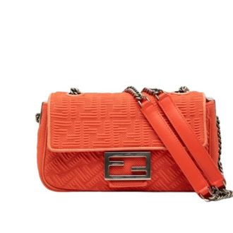 Fendi Pre-owned Vintage Nylon Schultertasche - - Pre-owned - Damen - Orange - ONE SIZE