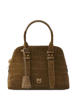 Pinko petit sac &agrave; main escape bag &agrave; effet peau de crocodile - Vert