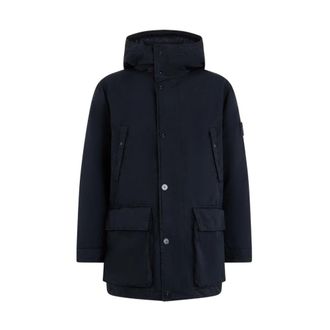 Stone Island Parka courte en duvet - Homme - Vestes - Bleu - Taille: L
