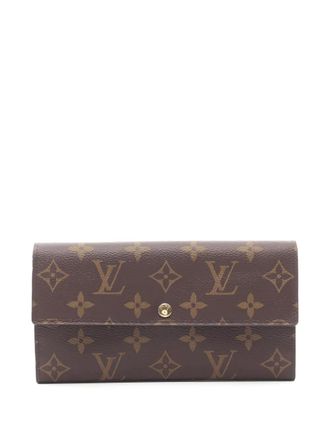 Louis Vuitton portefeuille pliant Sara (2013) - Marron