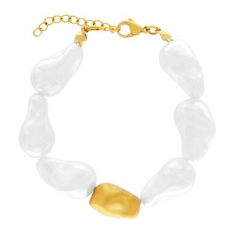 Dansk Copenhagen Perlen Statement Armband Wasserdicht - - Accessories - Damen - Wei&szlig; - ONE SIZE