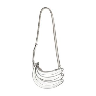 Casablanca Womens Banana Shoulder Bag Silver