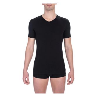 Dirk Bikkembergs V-Ausschnitt T-Shirt - - Tops - Herren - Schwarzk - S