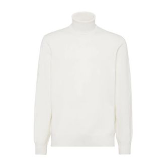 Brunello Cucinelli Rollkragenpullover - - Knitwear - Herren - Wei&szlig; - 2XL