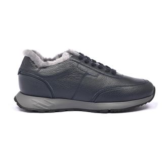 Baldinini Tumbled Leder Sneaker - - Shoes - Herren - Blau - 39 EU