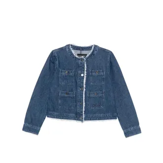 Karl Lagerfeld Femme, Vestes, Bleu, Taille: 40 FR Denim Vestes