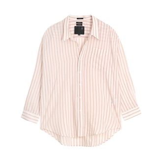 R13 Femme, Blouses et Chemises, Rose, Taille: 36 FR Drop Neck Pintuck Shirt