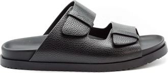 Doucal's Homme, Chaussures, Noir, Taille: 43 EU Calf Leather Slide
