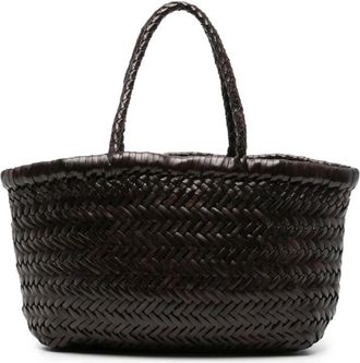 Dragon Diffusion Femme, Sacs, Brun, Taille: ONE Size Sac en cuir tress&eacute; marron