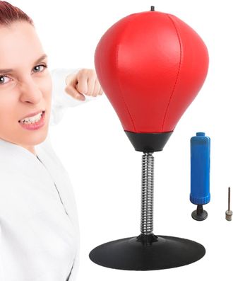Generic Lustiger Boxsack mit Saugnapf, Boxball zur Linderung der Stimmung, Absaugen auf Schreibtischen, Boxausr&uuml;stung f&uuml;r Kinder und Erwachsene, Spielzeug zur