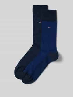 Tommy Hilfiger Str&uuml;mpfe aus Baumwoll-Mix im 2er-Pack