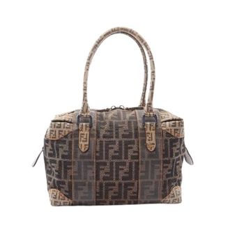 Fendi Sac &agrave; main Pre-owned Zucca en toile enduite - Femme - Pre-owned - Brun - Taille: ONE Size