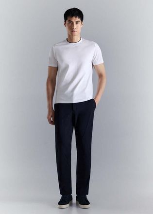 Mango T-shirt slim-fit comfort stretch Coolmax blanc - Homme - XXL - MANGO MAN