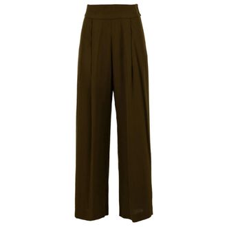 Aspesi Weite Hose im Milit&auml;rstil - - Trousers - Damen - Gr&uuml;n - S