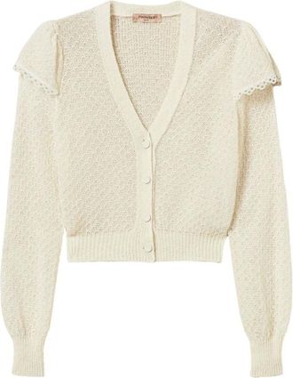 Twinset Femme, Pulls, Beige, Taille: 38 FR Cardigans Twin-set