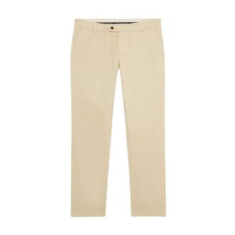 Brooks Brothers Natural Sandfarbene Stretch-Baumwoll-Chinos - - Trousers - Herren - Beige - W34