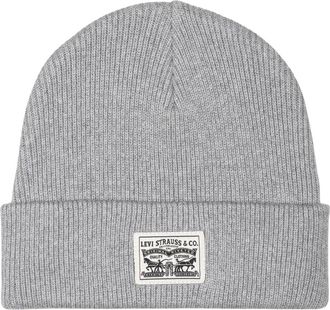 Levi's Homme, Accessoires, Gris, Taille: ONE Size Backpatch Beanie