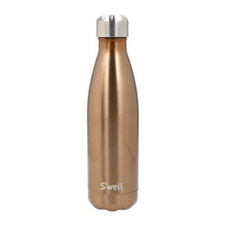 Swell Bouteille deau originale, Pyrite, 500ml. La bouteille isotherme garde les boissons froides et chaudes - Bouteille dhydratation en acier inoxydable san