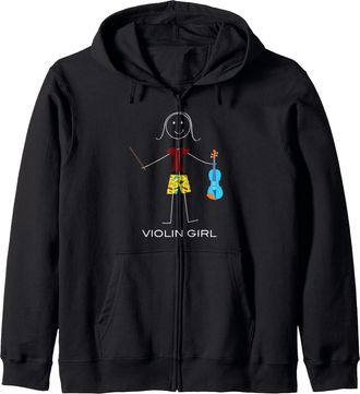 Whyitsme Design Lustige Frauen Violine, M&auml;dchen Musiker Geschenke Kapuzenjacke