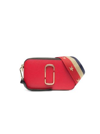Marc Jacobs Womens Crossbody Bag Red Calf Leather - Crossbody-Bags