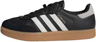 adidas Unisex Chaussure Cuir Velosamba, Core Black/Cloud White/Gold Metallic, 38 2/3