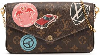 Louis Vuitton Hobo Bags - Monogram World Tour Pochette Felicie - Gr. unisize - in Braun - f&uuml;r Damen