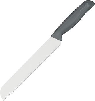 Zyliss Brotmesser, 21 cm Edelstahlmesser mit Wellenschliff, Mit Nachhaltigem, Rutschfestem Griff aus Weizenstroh, Schutzhülle für mehr Sicherheit, Spülmaschi