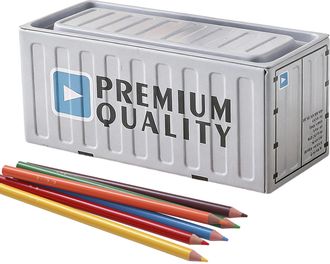 Generic Federm&auml;ppchen aus Metall - Beh&auml;lter-Aufbewahrungsbox, rostfreie Schulbedarfsbox mit Schloss, tragbarer Aufbewahrungsbeh&auml;lter mit mehreren F&auml;chern | Or