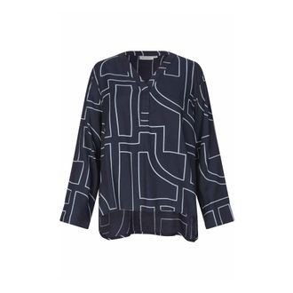 Masai Femme, Blouses et Chemises, Bleu, Taille: 40 FR Blouse &agrave; manches longues