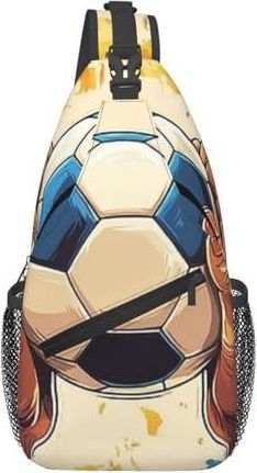 Generic Sac &agrave; bandouli&egrave;re de football explosif avec mains puissantes, sac &agrave; dos de voyage, sac &agrave; dos &agrave; bandouli&egrave;re pour homme, sac &agrave; dos de randonn&eacute;e