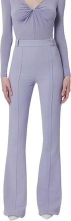 Elisabetta Franchi Femme, Pantalons, Violet, Taille: 42 FR Pantalone