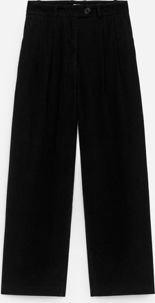 Arket Cordhose Mit Hohem Bund -Schwarz