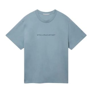 Stella McCartney Femme, Tops, Bleu, Taille: 42 FR T-shirt &agrave; manches courtes