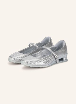 Nike Mary-Jane-Ballerinas Shox Z Calistra silber
