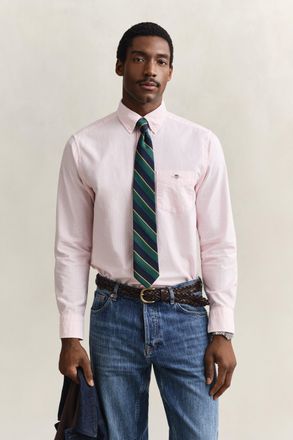 GANT Herren Banker Stripe Classic Oxford-Hemd (XXXL) WASHED Rosa