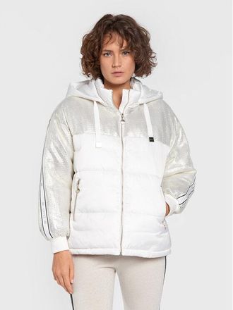 Liu Jo Winterjacke TF2259 T4558 Wei&szlig; Relaxed Fit