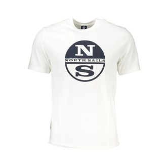 North Sails Baumwoll Logo Print Kurzarm Tee - - Tops - Herren - Wei&szlig; - 2XL