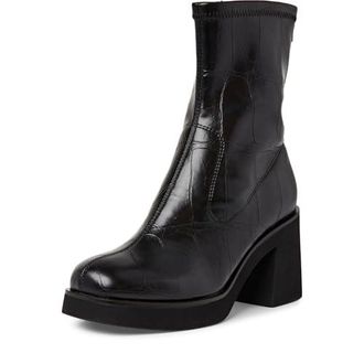 Tamaris Femme Damen Boot Heel 1-25313-45 Bottine, Black Croco, 39 EU