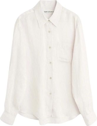 Our Legacy Femme, Blouses et Chemises, Blanc, Taille: 40 FR Forever Shirt