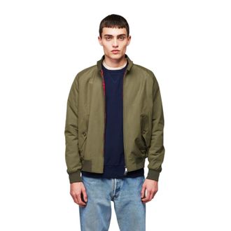 Baracuta Klassische Harrington Jacke in Army Green - - Jackets - Herren - Gr&uuml;n - XS